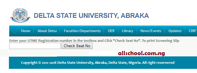 DELSU JUPEB Entrance Screening Result 2018/2019 is Out - Allschool.ng