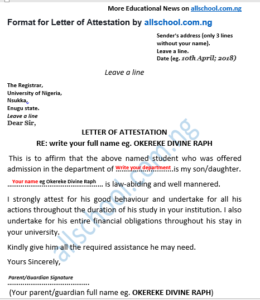 UNN Clearance Documents for Fresh Students [UPDATED]