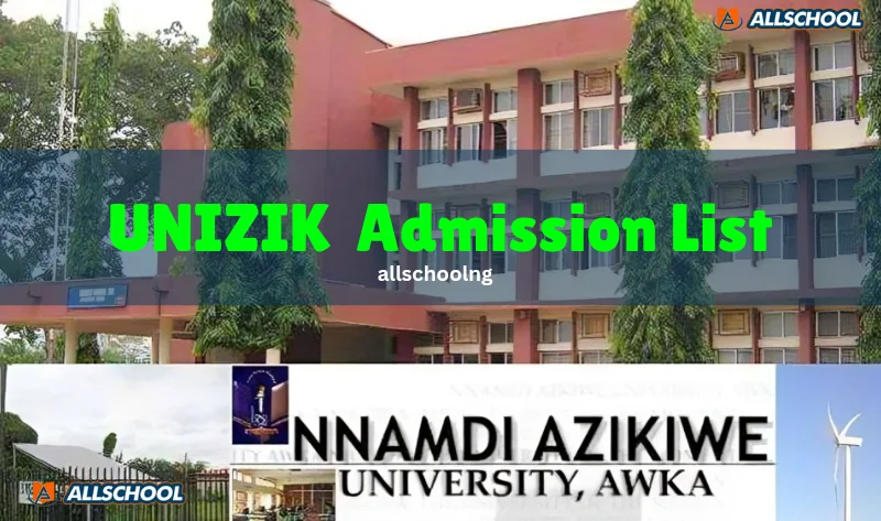 UNIZIK Admission List 2025/2026 [UPDATED]