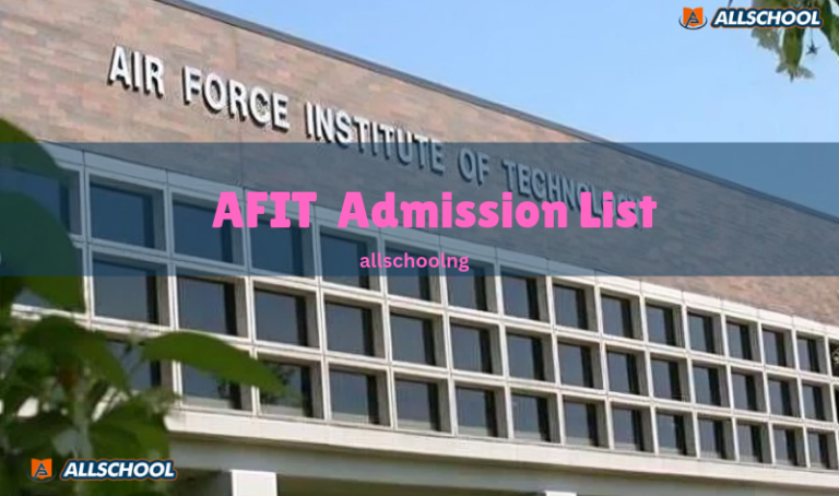 AFIT Admission List 2025/2026 is Out [UPDATED]