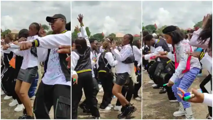 Fresh Graduates Dance on Campus, Show Off Moves as They Hope to Get ...